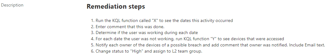 Use an analytic rule’s description for remediation steps – Yet Another ...